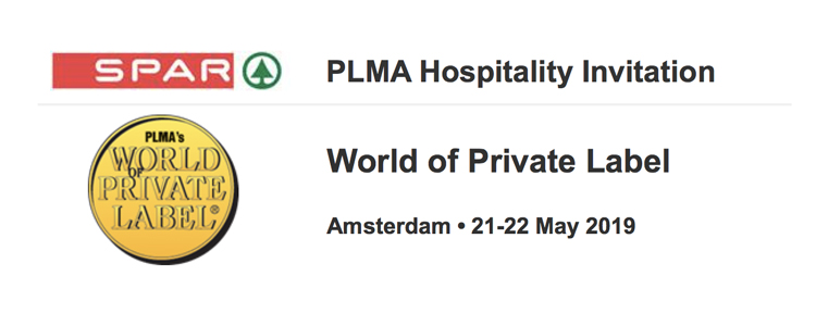 The 2019 PLMA Trade Show: SPAR International hospitality invitation ...